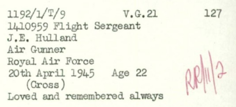 John Edward Hulland - Bishopsteignton Heritage