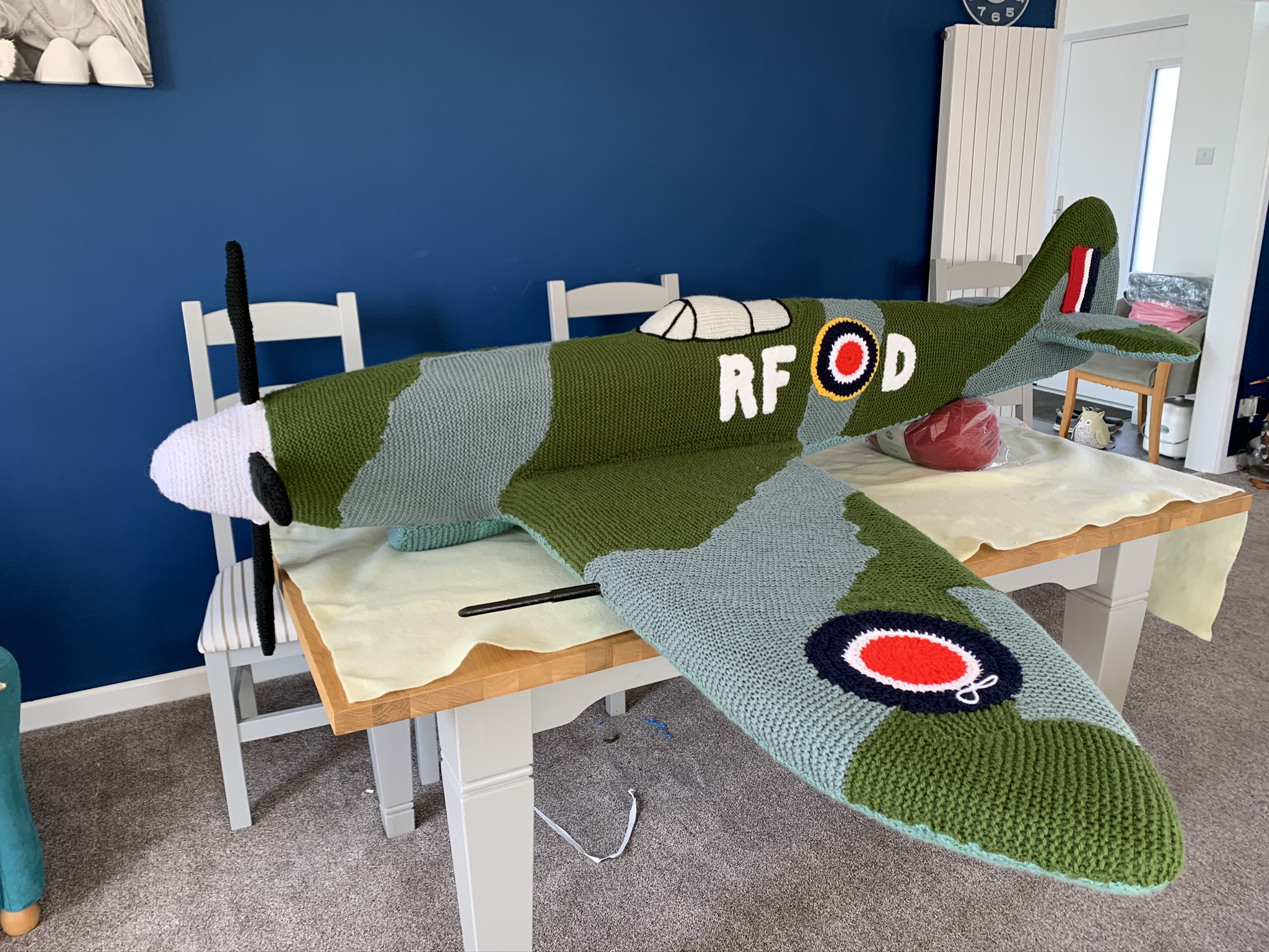The VE-75 Knitted Spitfire - Bishopsteignton Heritage