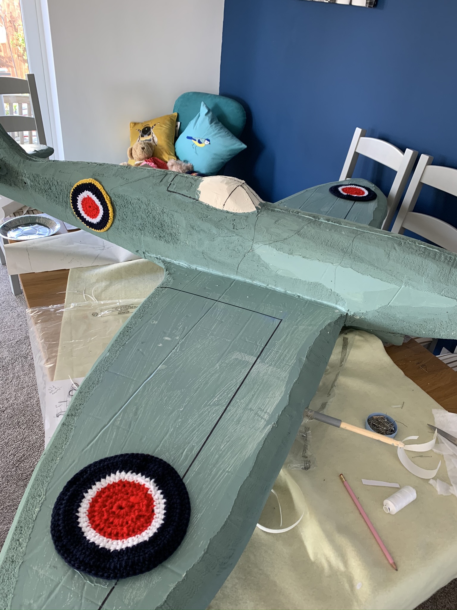The VE-75 Knitted Spitfire - Bishopsteignton Heritage
